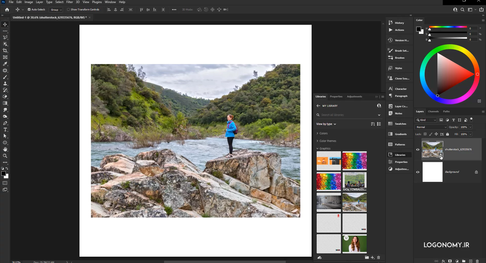 باز کردن عکس در فتوشاپ با استفاده از Place Linked-Place Embedded